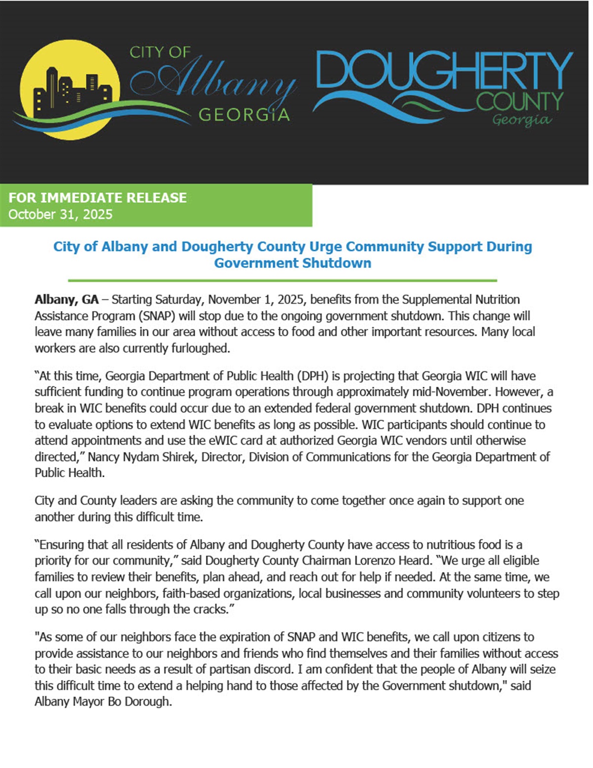 WIC Program Update – Georgia Department of Public Health Dougherty ...